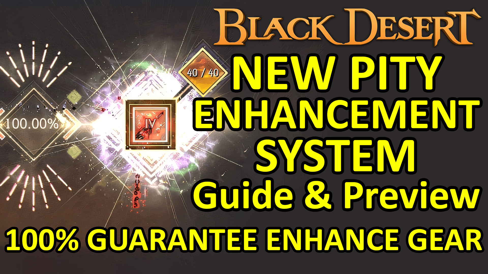 [Game Play] DETAIL PITY ENHANCEMENT SYSTEM GUIDE & PREVIEW, 100% GUARANTEE ENHANCING GEAR (Black ...
