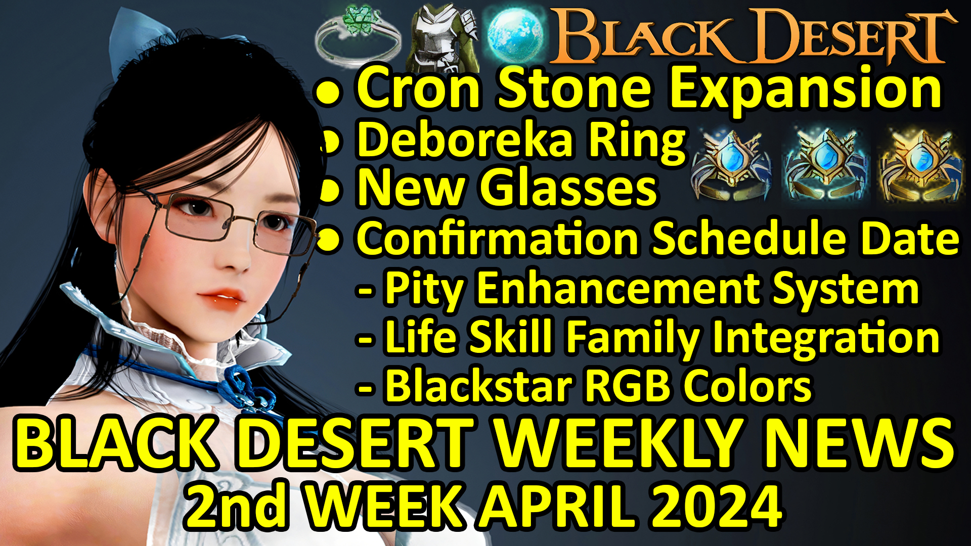 [Game Play] NEWS | Cron Stone Expansion, Deboreka Ring Info, Confirmation Schedule Release, New ...