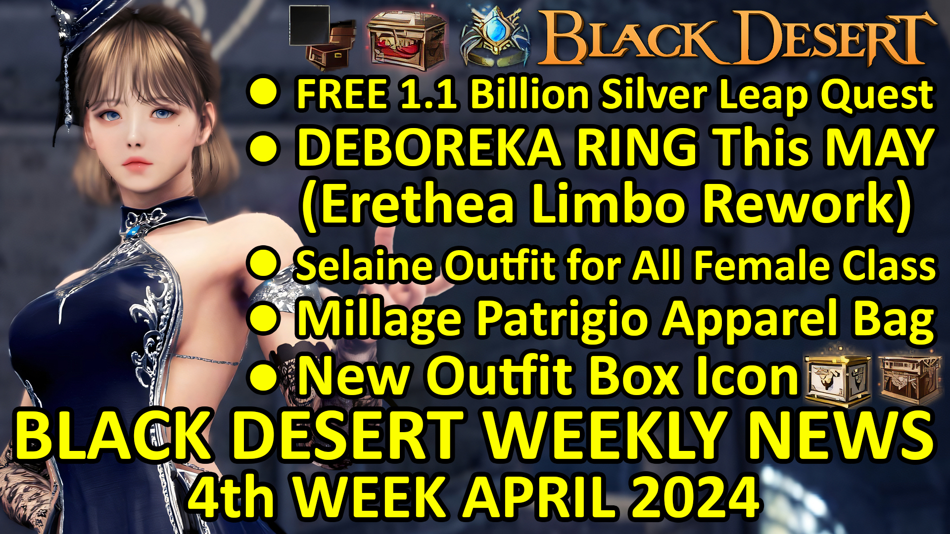 [Game Play] NEWS | FREE 1.1 Billion Silver Quest, DEBOREKA RING This MAY (Erethea Limbo Rework ...
