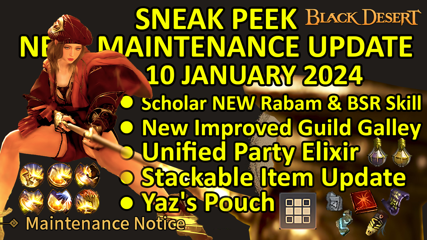 [Game Play] SNEAK PEEK | Scholar NEW Rabam & BSR Skill, New Improved Guild Galley, Unified Party ...