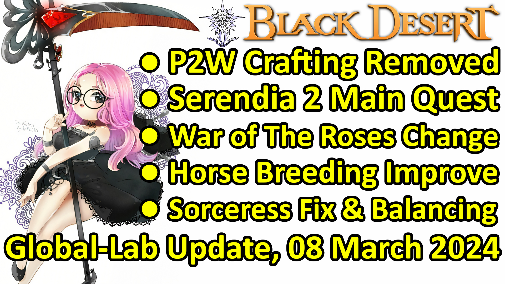 [Game Play] P2W Crafting Removed, Horse Breeding Improve, Sorceress Fix ...