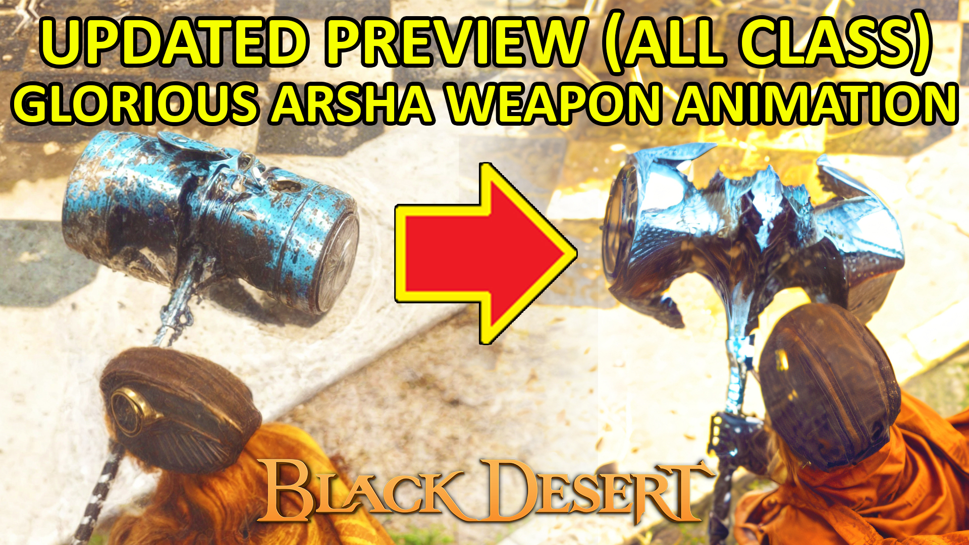 [Game Play] UPDATED Glorious Arsha Weapons Outfit Animation Preview ...