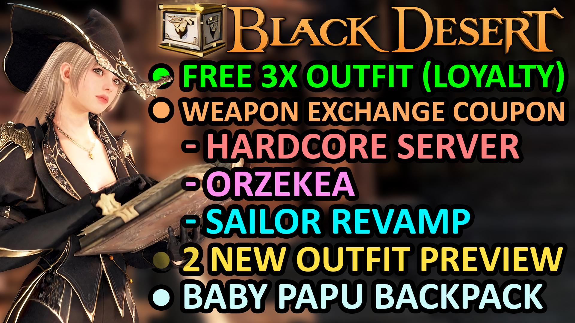 [Game Play] FREE 3x OUTFIT BOX (LOYALTY), WEAPON EXCHANGE COUPON, HARDCORE SERVER, ORZEKEA ...