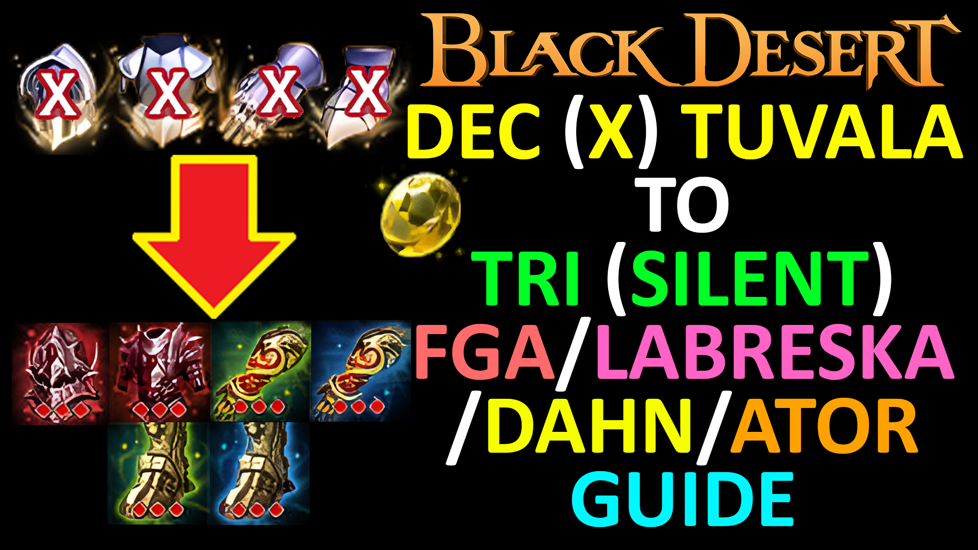[Game Play] TRI/Silent FGA, Labreska, Dahn, Ator Gear from DEC (X) Tuvala Armor Guide (Black ...