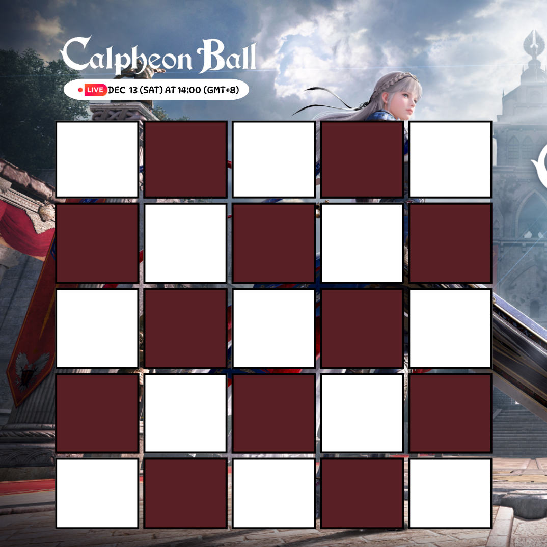 [Off-Topic] Unofficial Calpheon Ball 2025 Bingo Card! | Black Desert ...