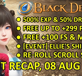 [Game Play] 500% EXP & 50% Drop Rate Buff, FREE UP To +299 FS Mats & +100 FS, Re-Roll Scroll ...
