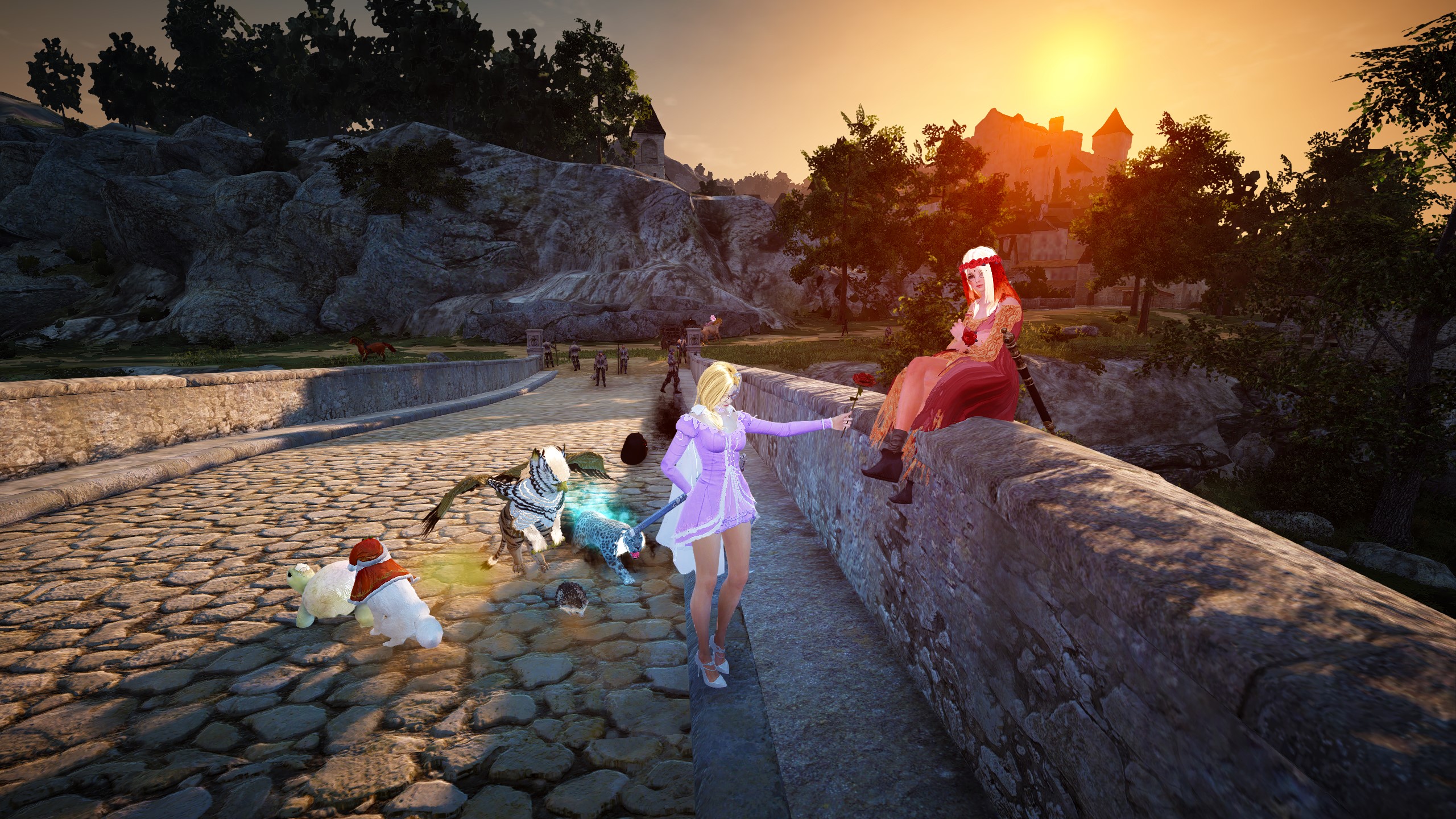 [Screenshots & Clips] [Sweet] Gifting of rose | Black Desert Asia (TH/SEA)
